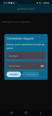 Android version 11 ou supérieure : geteduroam [Se connecter au réseau sécurisé eduroam]